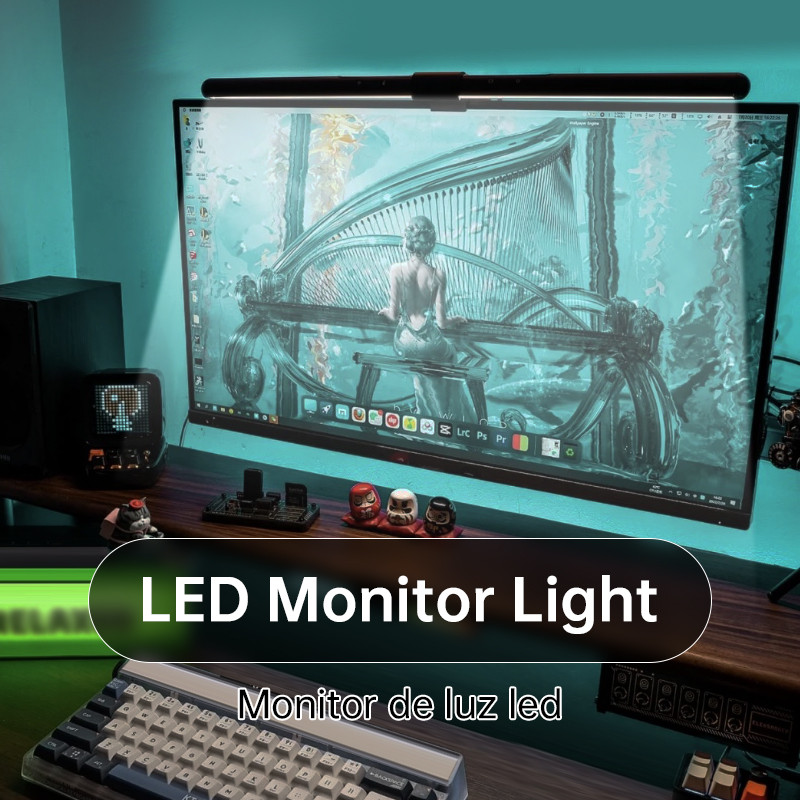 5 Colors RGB Led Monitor Light Bar For Curve Screen Lights 40cm Linear ...