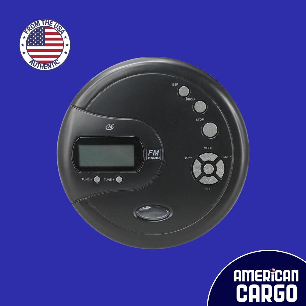 GPX PC332B Portable CD Player with Anti-Skip Protection FM Radio and ...