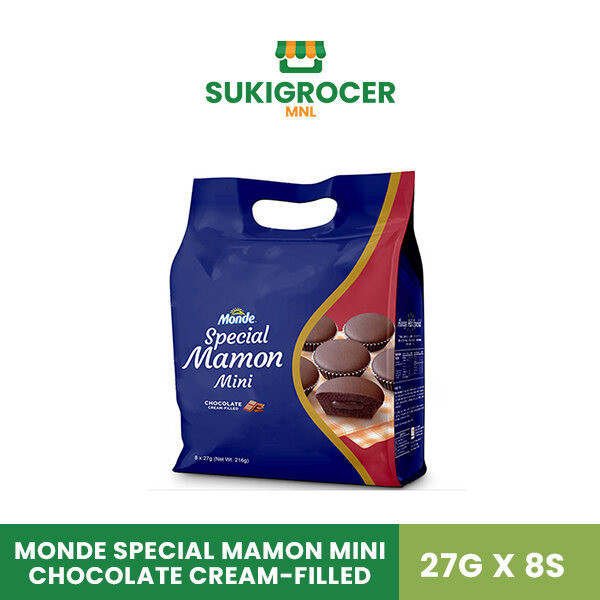 Monde Special Mamon Mini Chocolate Cream-filled 27G x 8s | Shopee ...