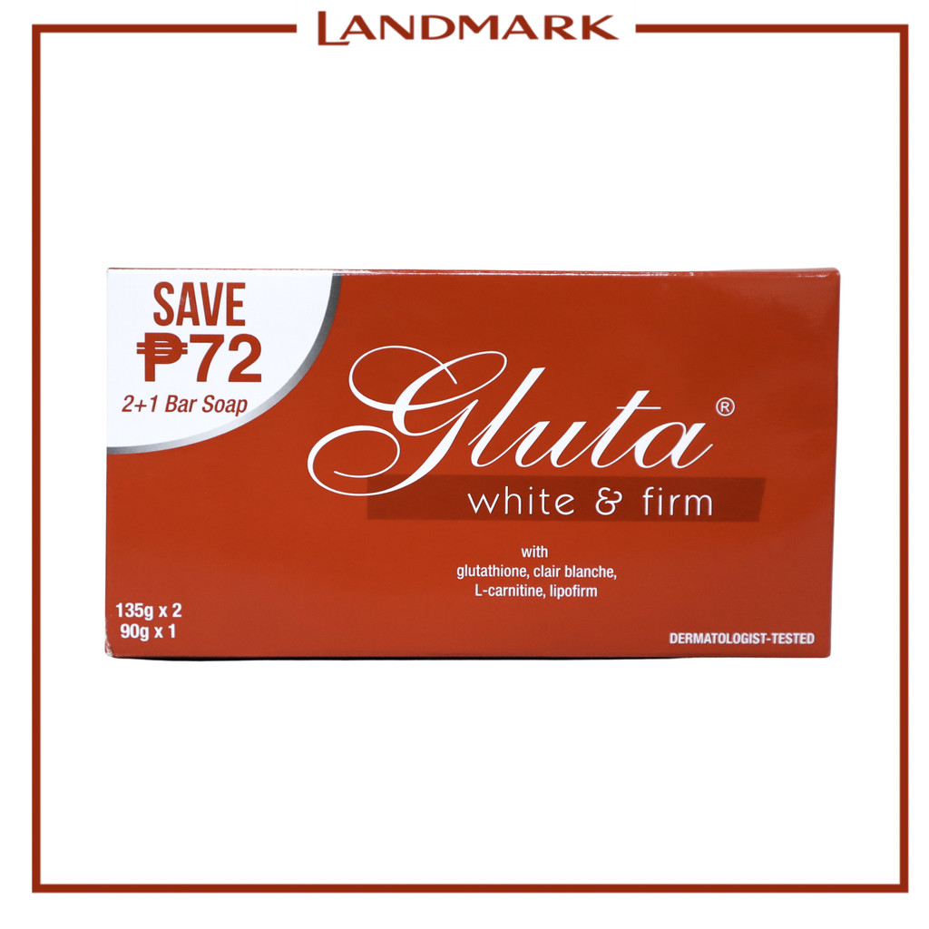 Gluta Buy 2 White and Firm Soap 135g and Get 1 Gluta White & Firm 90g ...