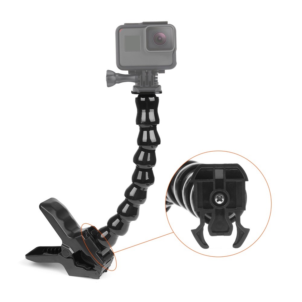 Flexible Adjustable Gooseneck Bracket Flex Clamp Mount for Gopro Hero ...