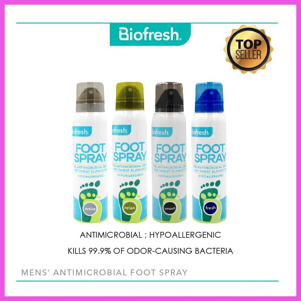 Biofresh,P&BMFSS01`LS;Men's`UH&Antimicrobial;uz`Foot&Spray`se&jW`pc ...