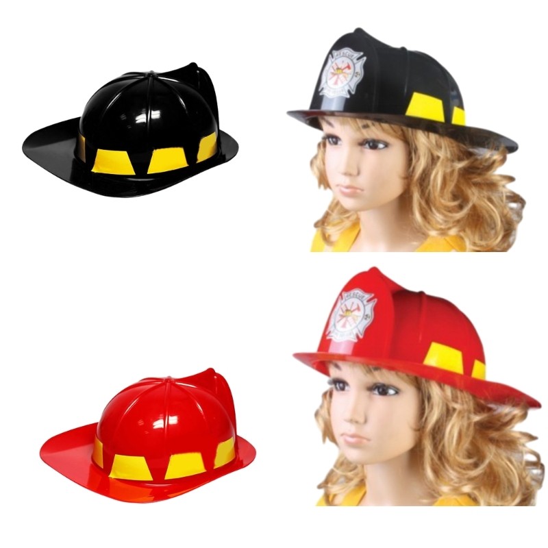 Kid Fireman Costume Hard Helmets Fireman Helmet Firefighter Hat Fireman ...
