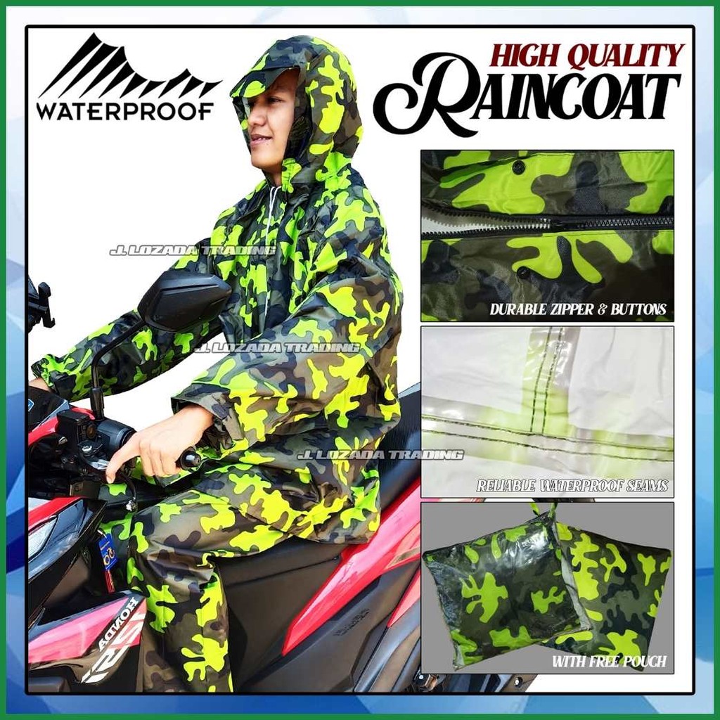 CAMOUFLAGE)Kk|RAINCOAT:E,-$A*Stylish*Tg~waterproof*ko?kapote~a*with@d ...