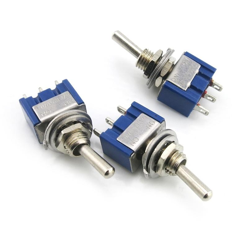 10Pcs/lot Miniature Toggle Switch MTS-102 SPDT 6A 125VAC/3A 250VAC Mini ...