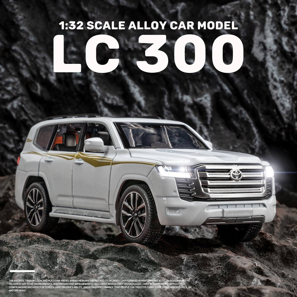 1:32 Scale Land Cruiser 300 Alloy Car Model Diecast Car Sound Light Car ...