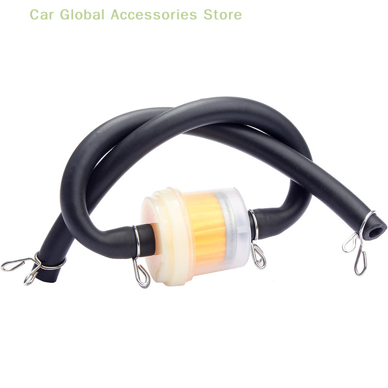 Universal Fuel Filter Gasoline Clear Cleaner Petrol Pipe Quad Scooter ...