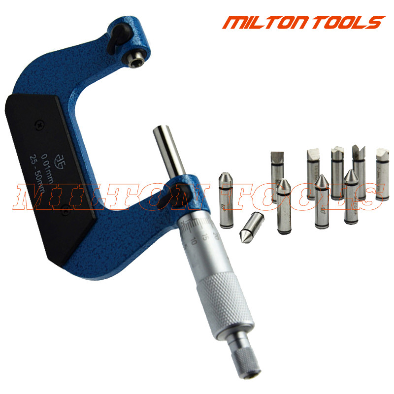 0-25mm Screw Thread Micrometers thread micrometer caliper including ...