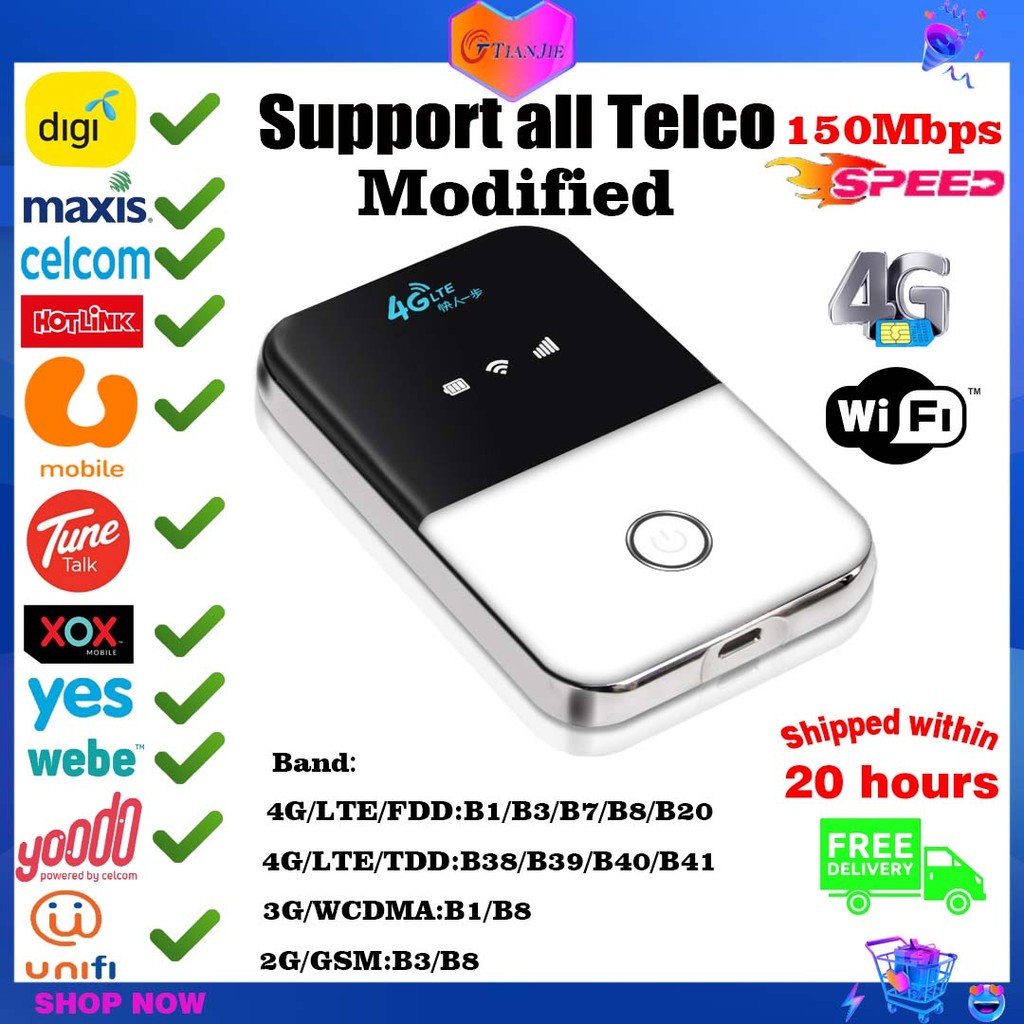 Pocket Wifi Router Car Modem Wifi 4G Wireless Hotspot Home Wifi Mobile ...