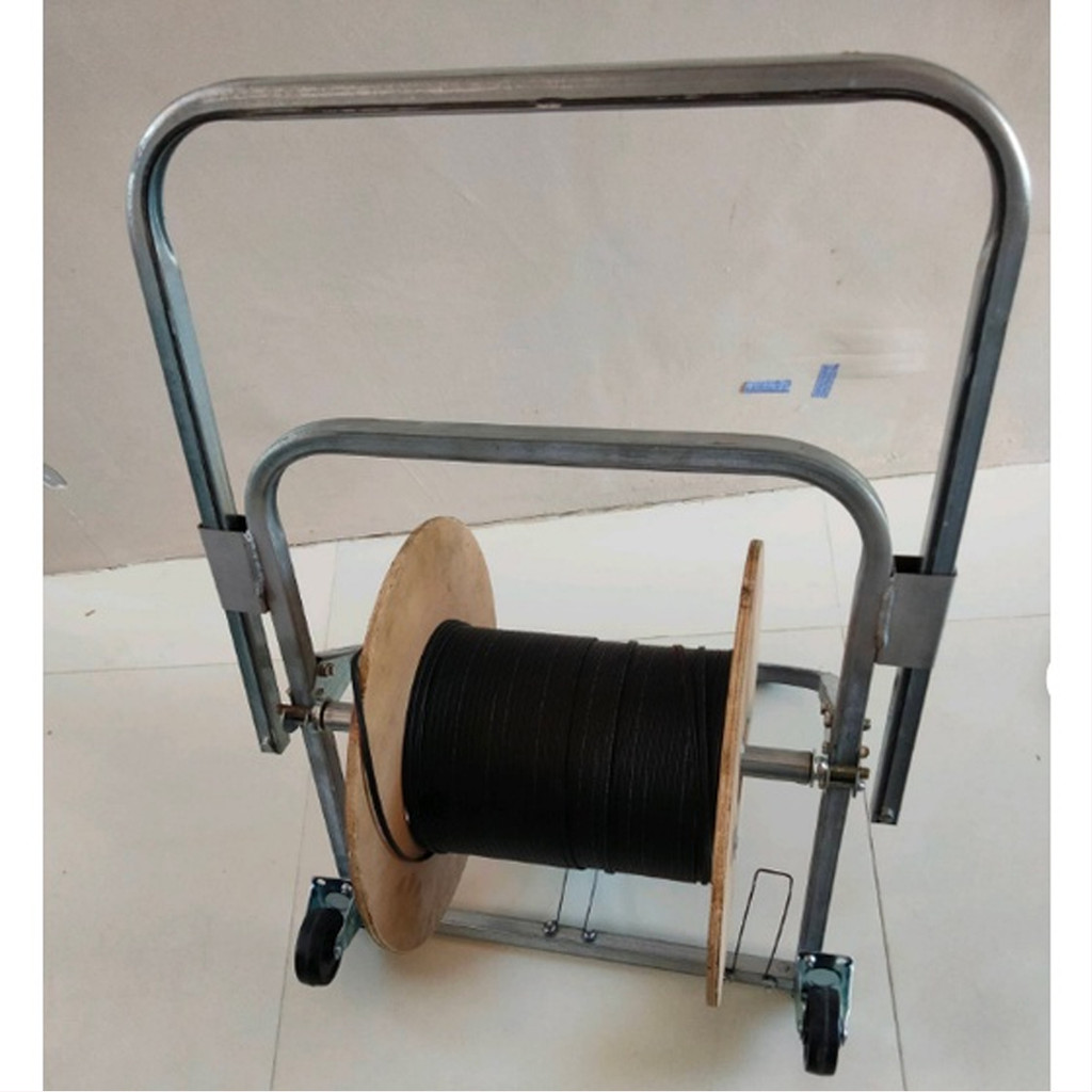 Foldable Fiber Optic Cable Trolly With Wheels Adjustable Fiber Cable ...