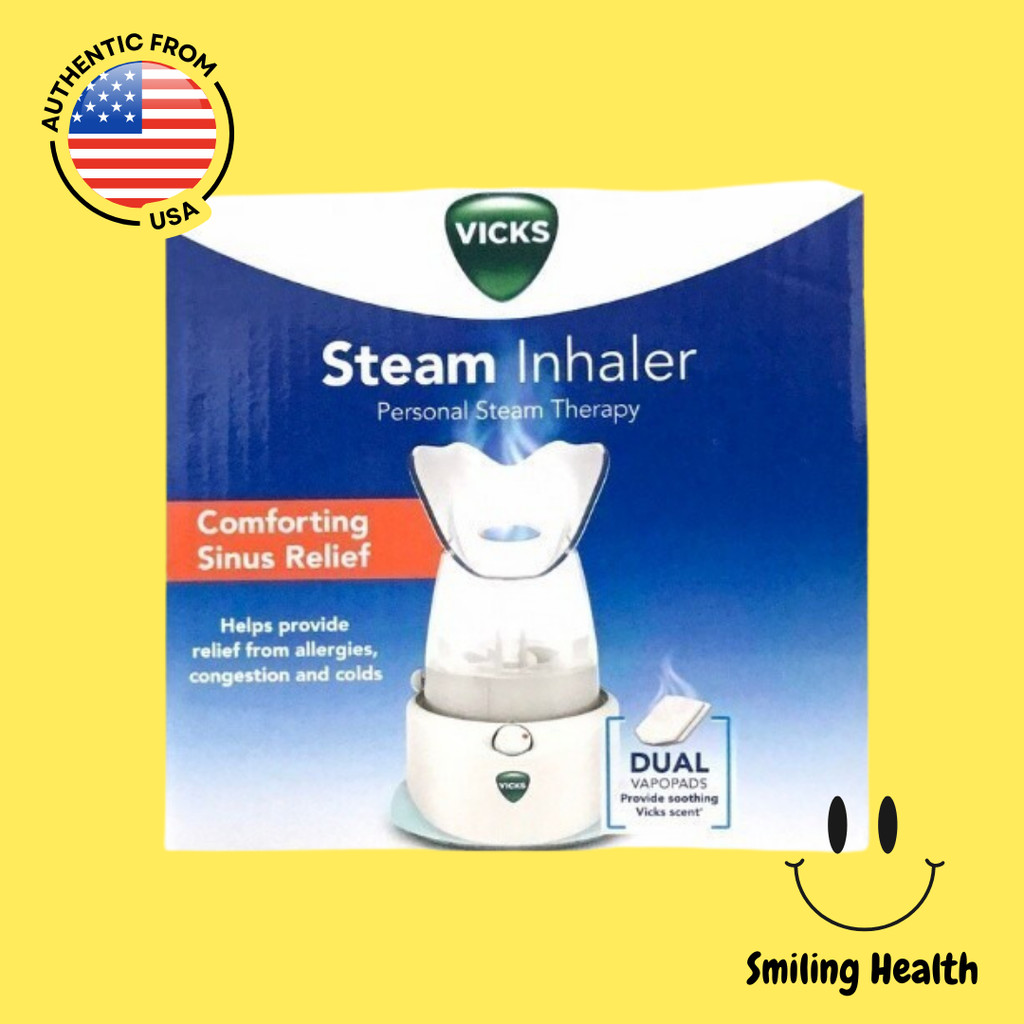 Vicks Steam Inhaler Personal Steam Therapy Soft Comfortable Mask Scent ...