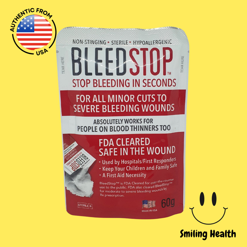 BleedStop Stop Bleeding In Seconds First Aid Powder (60g) | Shopee ...