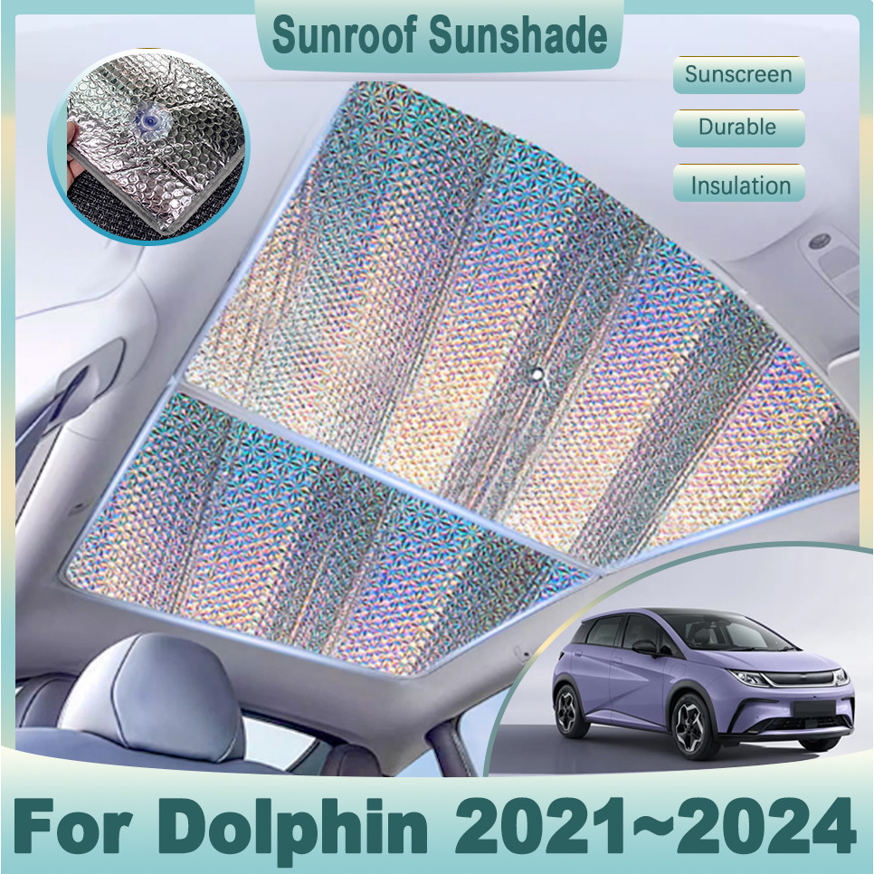 ☊Car Sunroof Sunshades For BYD Dolphin 2021 2022 2023 2024 Roof Heat ...