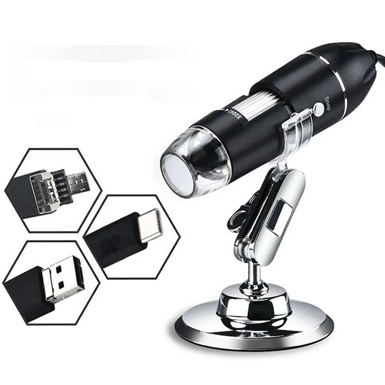 Good quality 3 In 1 Digital Microscope 1600X Zoom Microscope with USB ...