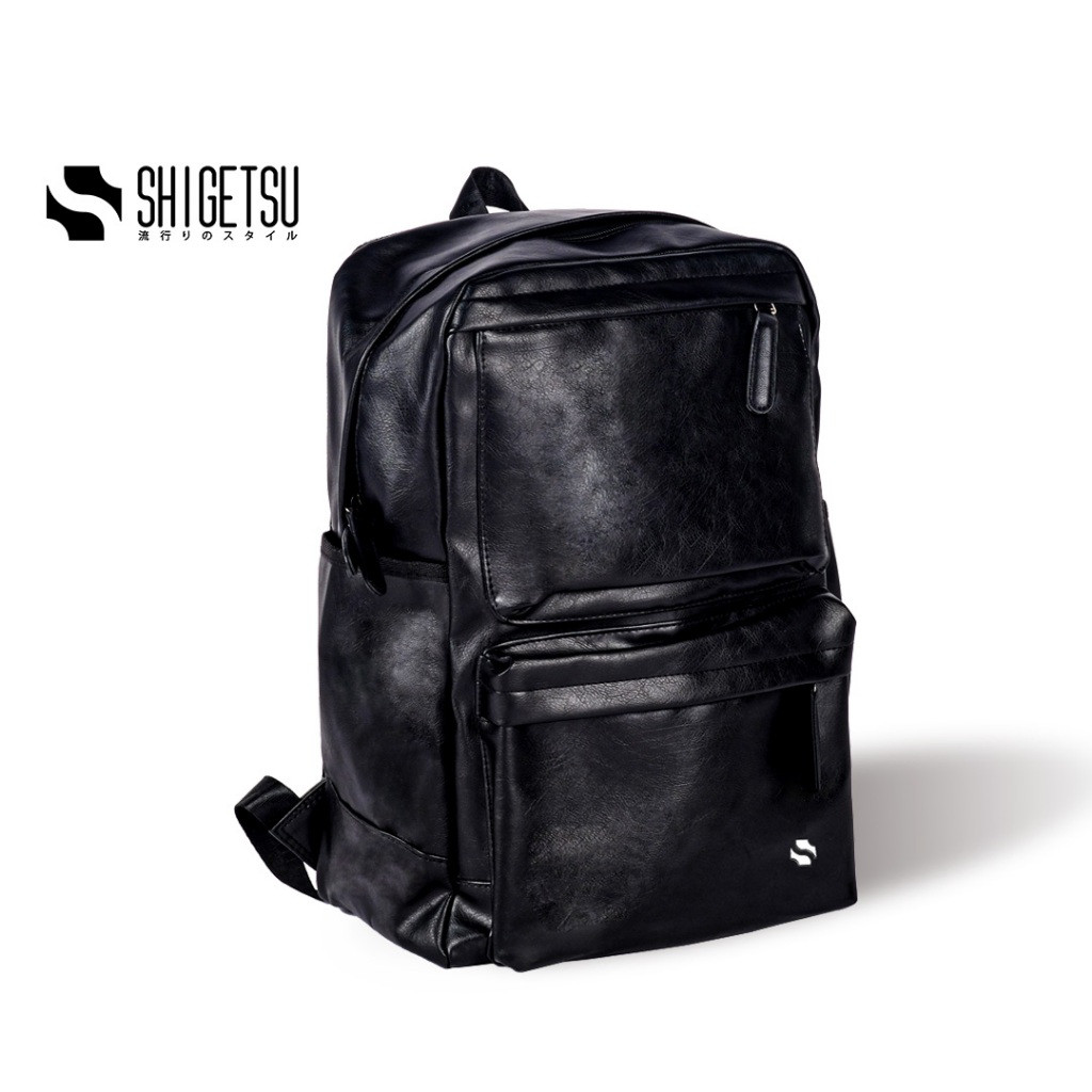 Shigetsu Leather Backpack Collection for Men Bag for School | Shopee ...