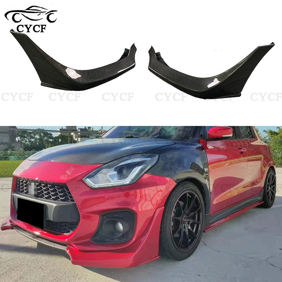 ☯For 2018-2023 Suzuki Swift Sport ZC33S Carbon Fiber Corner Wrap Front ...