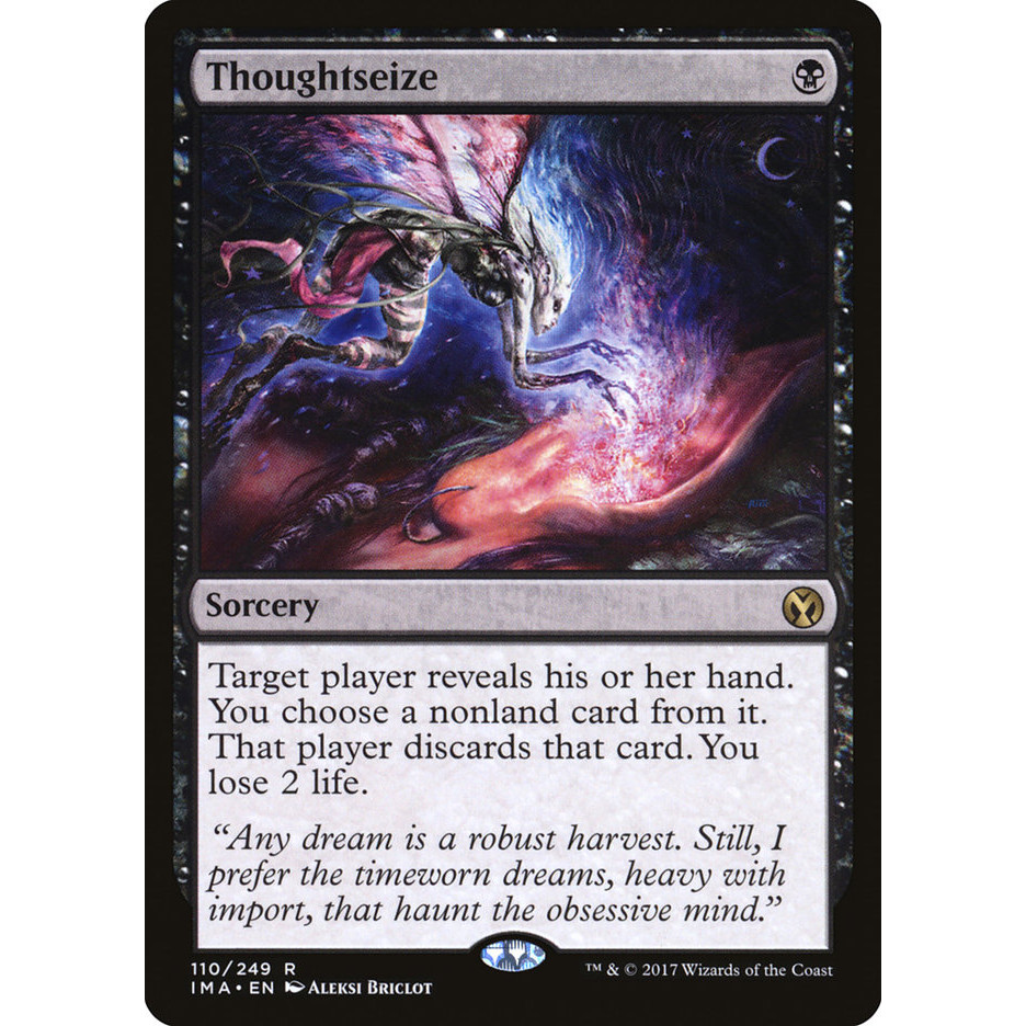 MTG Proxy Card - Thoughtseize | Iconic Masters (IMA) | Shopee Philippines