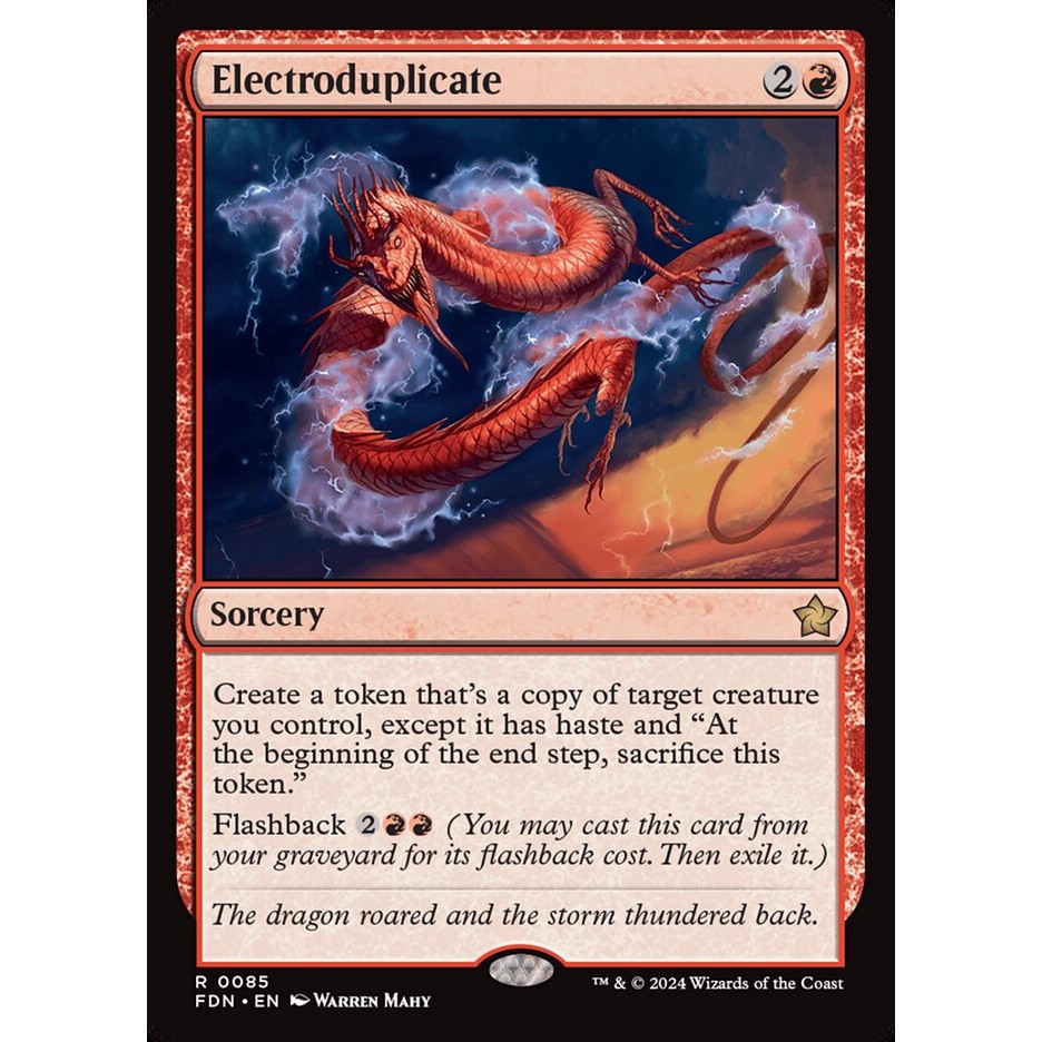 Electroduplicate foil Foundations FDN MTG Magic the Gathering 11/14 | Shopee Philippines