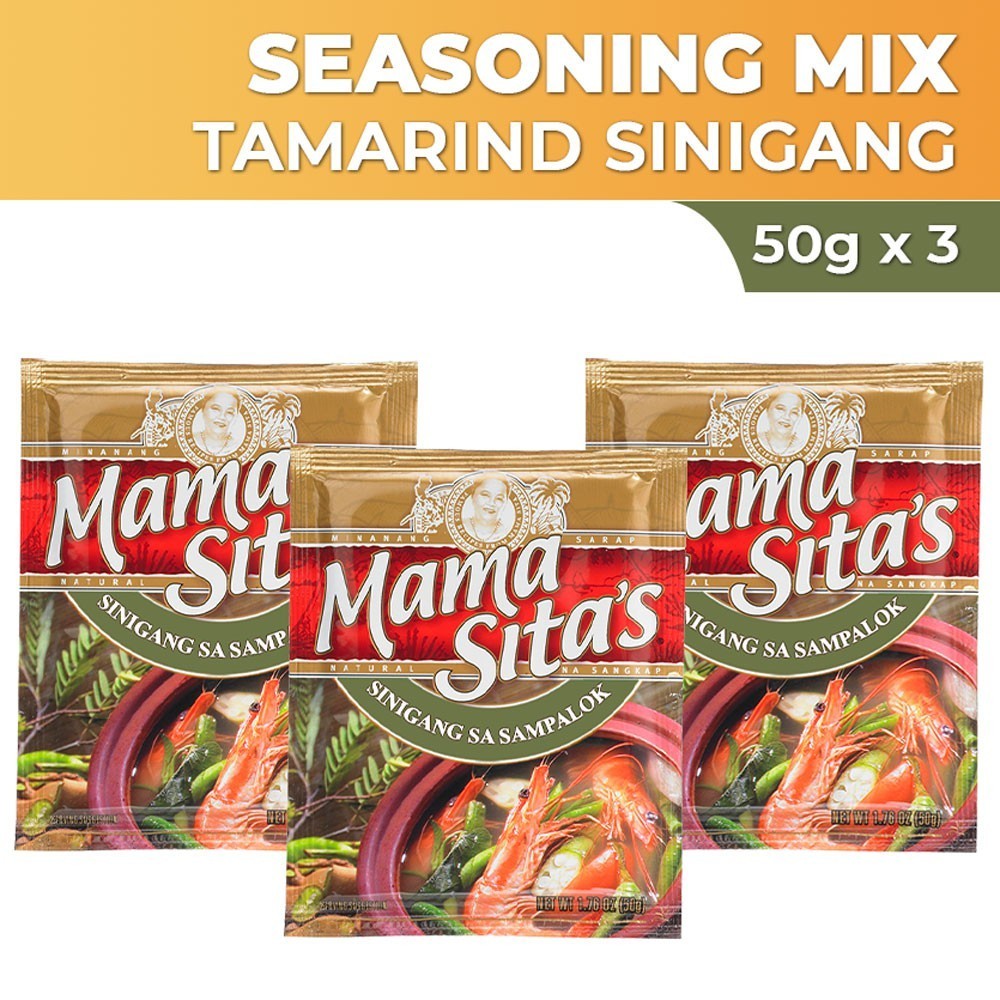 Mama Sita's Meal Mix Tamarind Sinigang 50g X 3 R0510 | Shopee Philippines