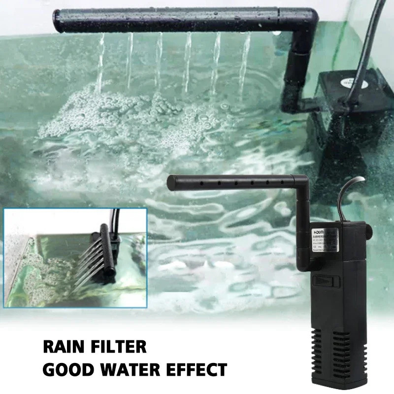 Low Level Water Submersible Water Pump Filter Built-in Filter Turtle ...