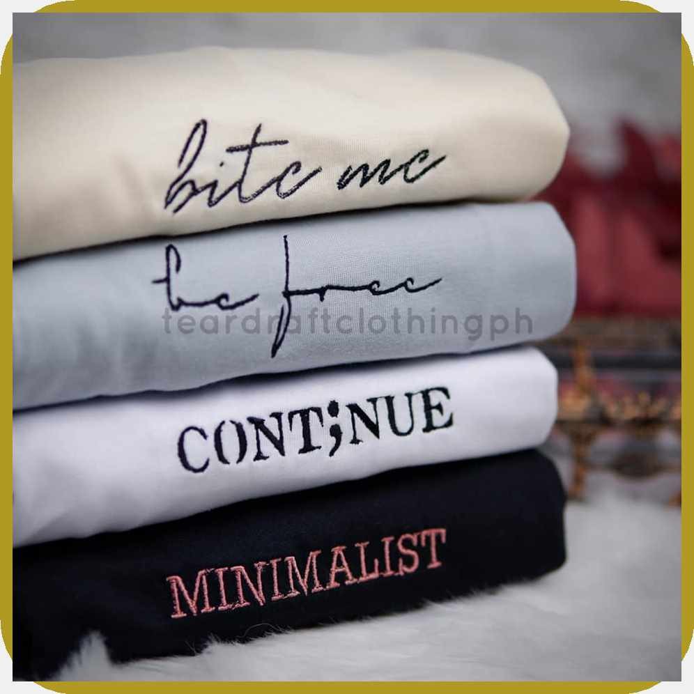 Embroidered?L)Tees]a:Minimal@b+| IA+Sl+i+I+y+Tear Draft Clothing ...