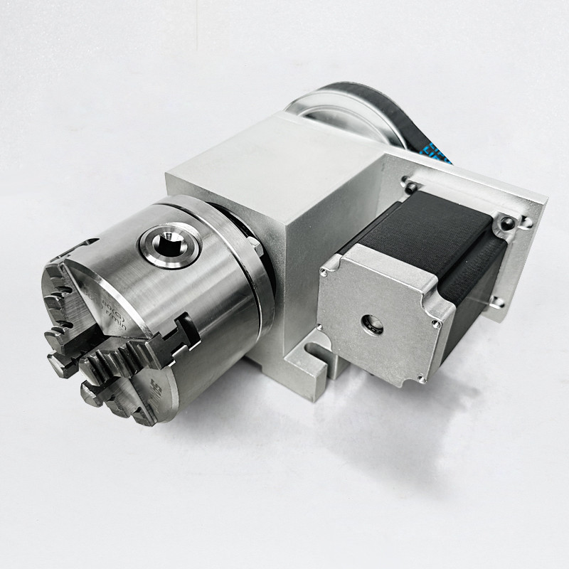 K5M-6-80B Two-phase Sepper Motor 57 4-jaw Chuck 4th Axis CNC Router ...