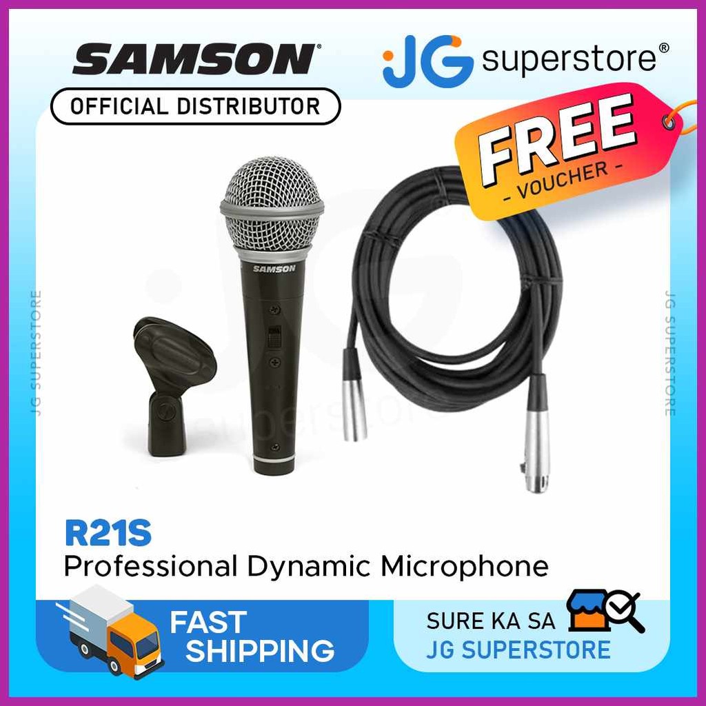Samson^b@NSR21S}o>Dynamic)q>Microphone)I>w/)c>Mic)j>Clip)k>+ Cable for ...
