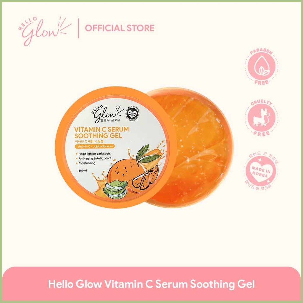 Hello)iL}Glow>cM}Vitamin>Hy}C>Sm}Serum>Nc}Soothing>b}Gel>M}300ml>A ...