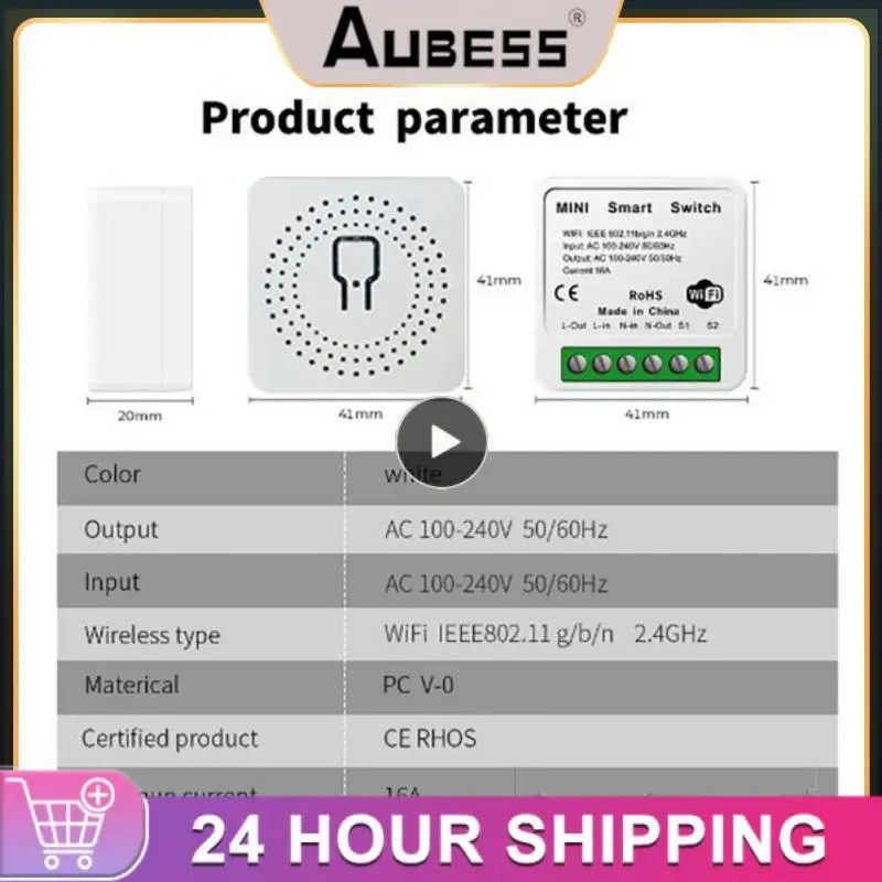 Athom Smart Home preflashed TASMOTA Mini Relay Switch 3 Way 16A ...