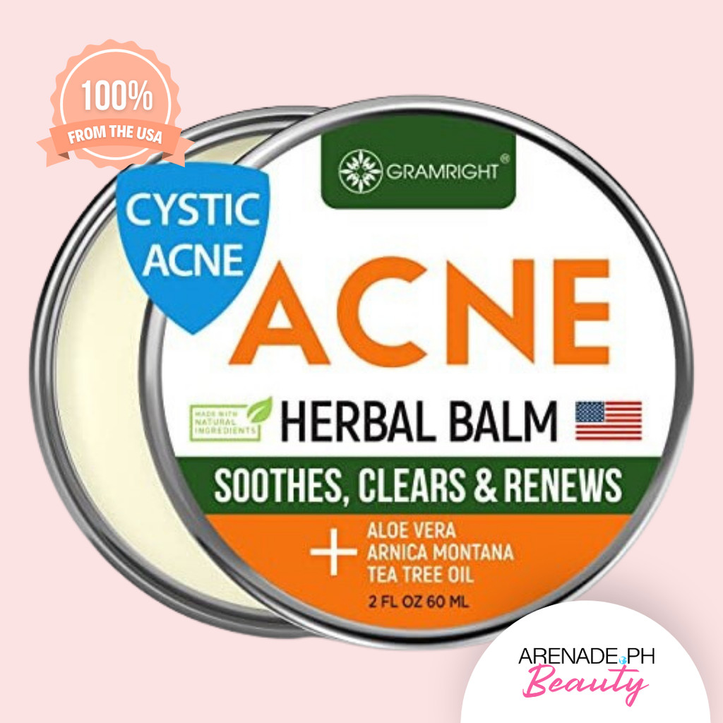 Gram Right Acne Herbal Balm Soothies, Ckears & Renews Made With Natural ...
