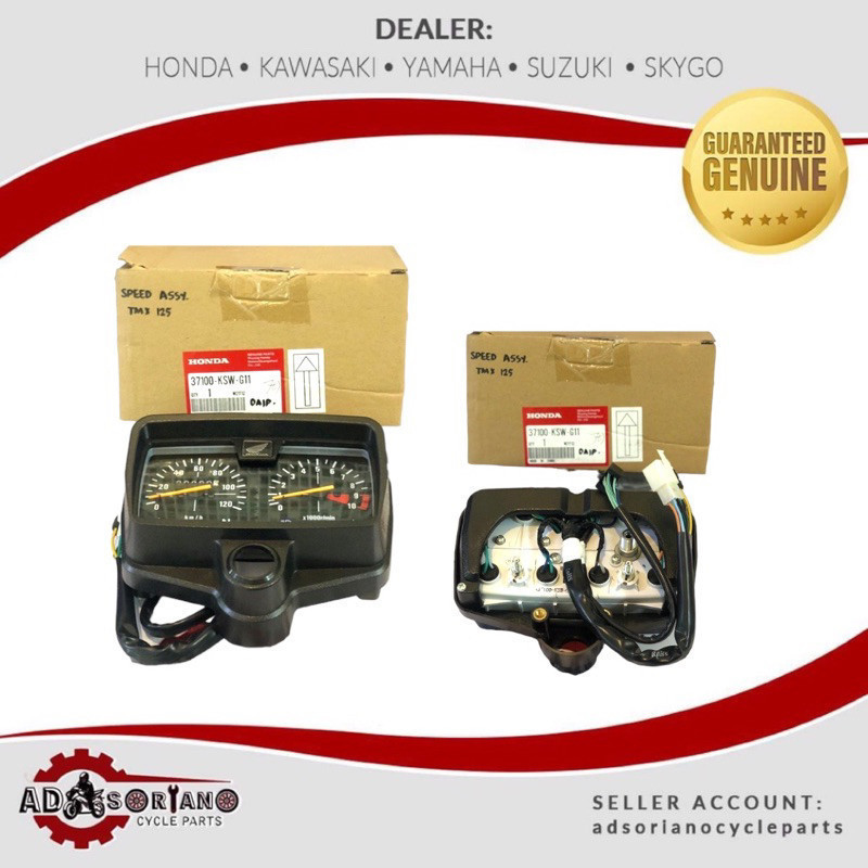 HONDA TMX125 ALPHA SPEEDOMETER ASSEMBLY GENUINE 37100-KSW-G11 | Shopee ...