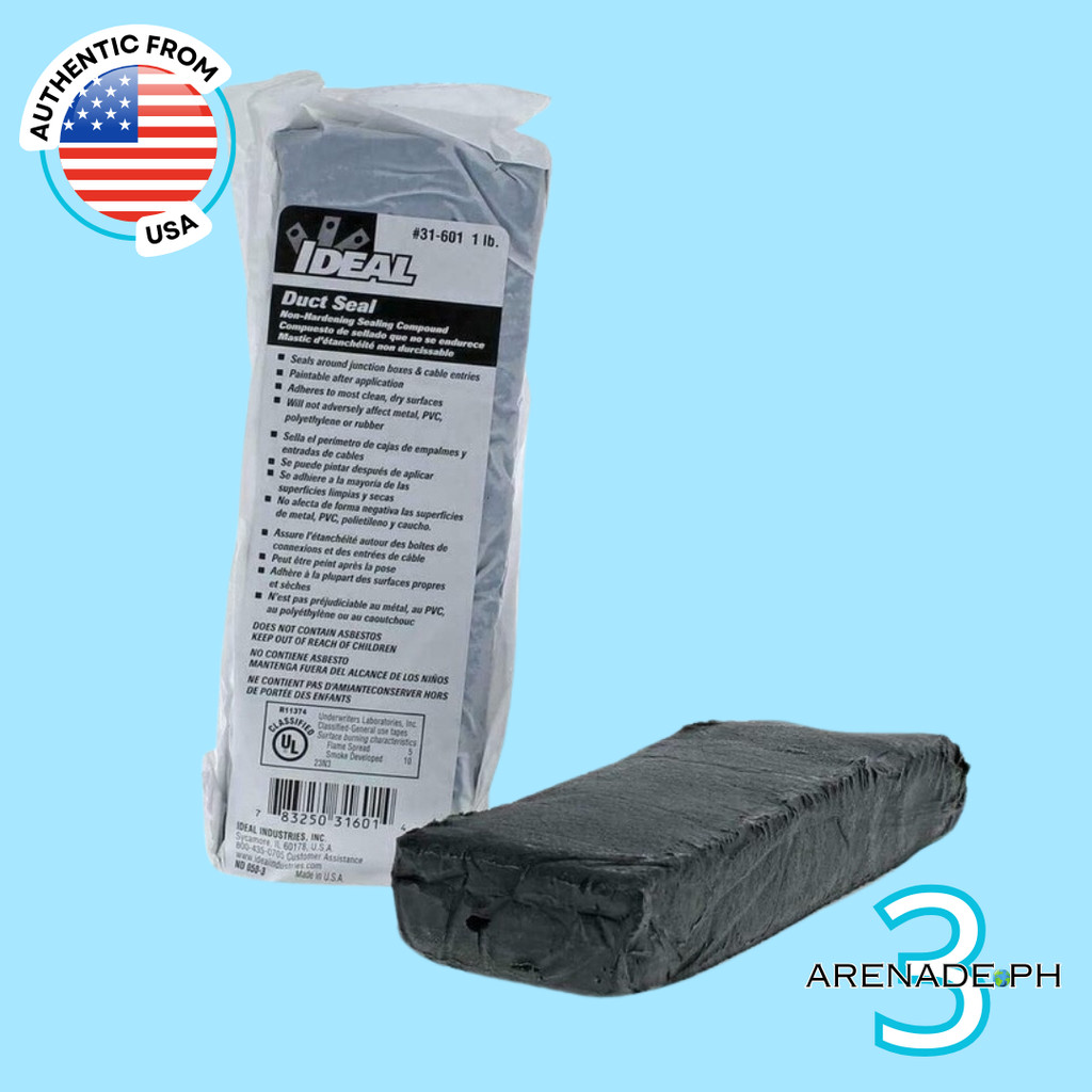 Ideal Industries Duct Seal Dark Putty Gray Non-Hardening Sealing ...