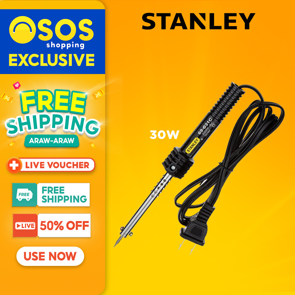 STANLEY Original Soldering Iron with Soldering Stand and Tip 30W 69 ...
