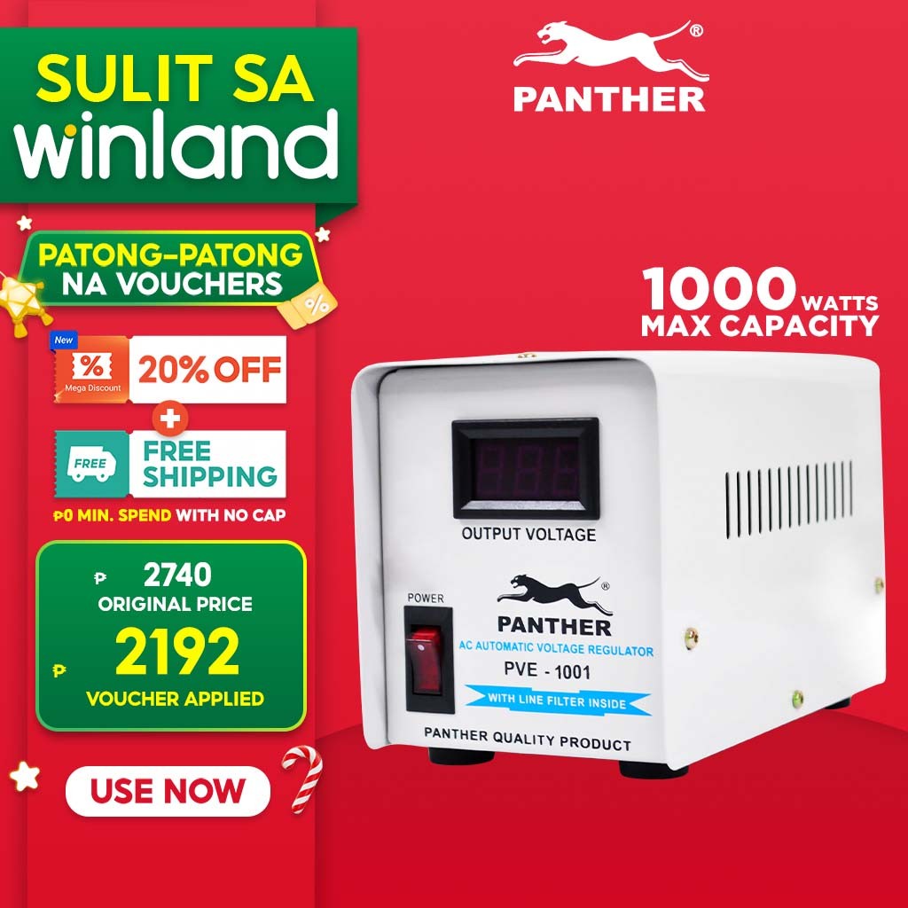 Panther by Winland PVE-1001 AVR Relay Type, 220V AC Output, Automatic ...