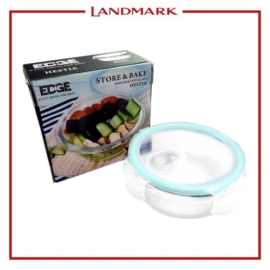 Edge Houseware Glass Round Food Keeper 400ml | Shopee Philippines