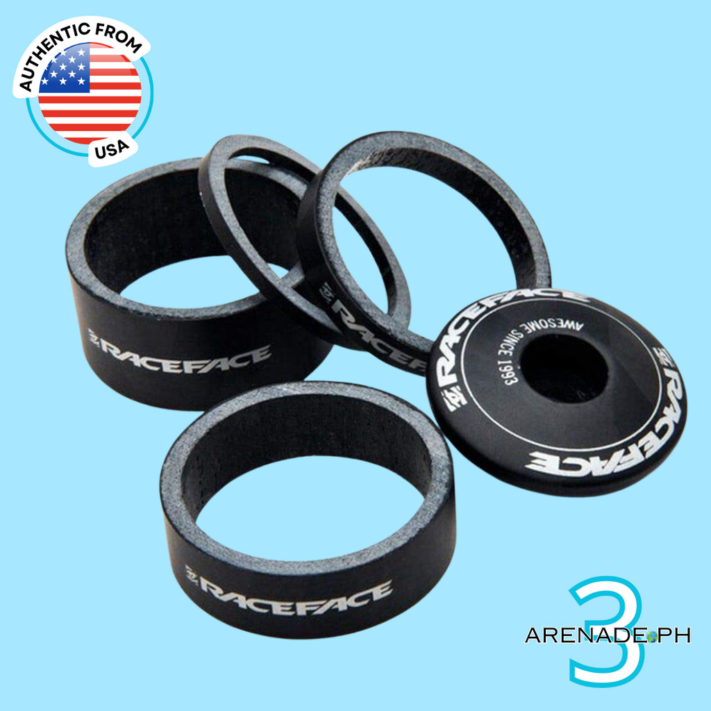 Race Face Headset Spacer Kit with Top Cap, Aluminum (Black) | Shopee ...