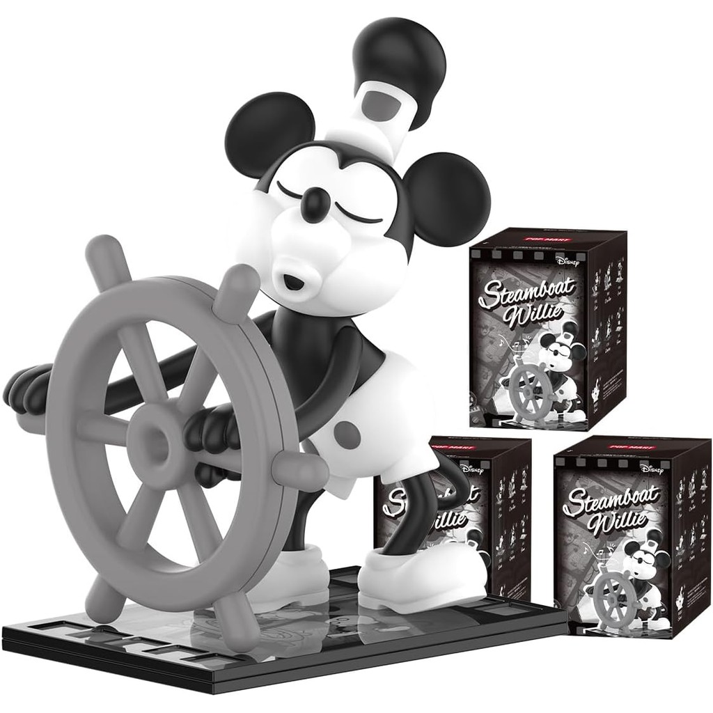 POP MART DISNEY Steamboat Willie Series (3 Pieces), Popmart Toy Toy ...