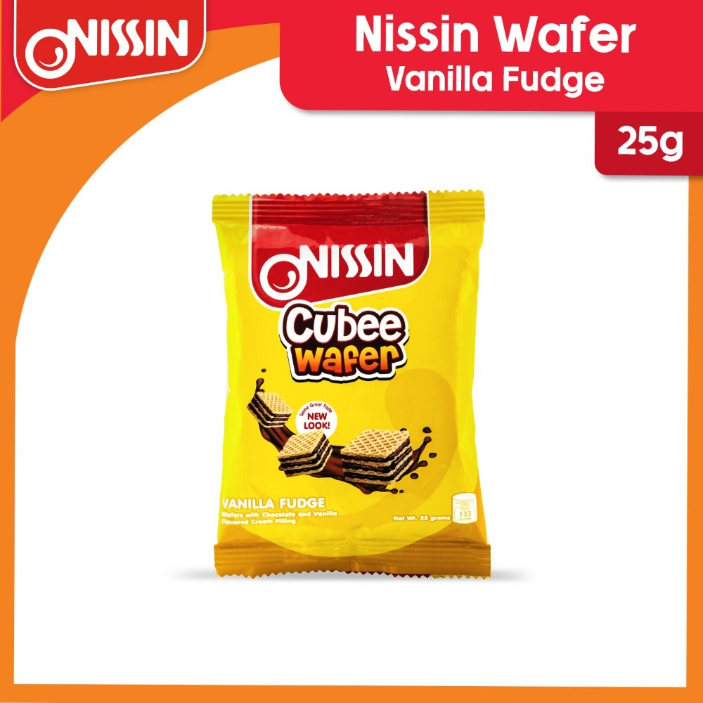 Nissin Cubee Wafer Vanilla Fudge 25g | Shopee Philippines