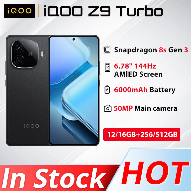 VIVO IQOO Z9 Turbo Snapdragon 8s Gen 3 6.78Inch AMOLED 144HZ 50MP Rear ...