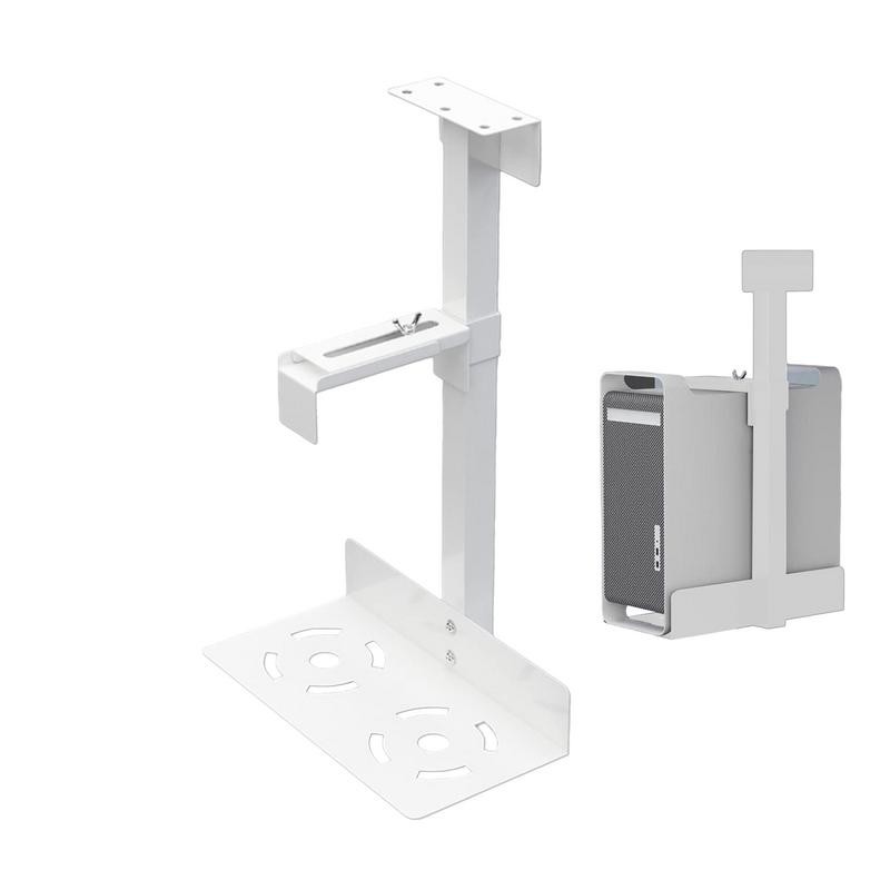 ♟PC Case Holder Under Desk Wall Side CPU Stand Adjustable Computer ...