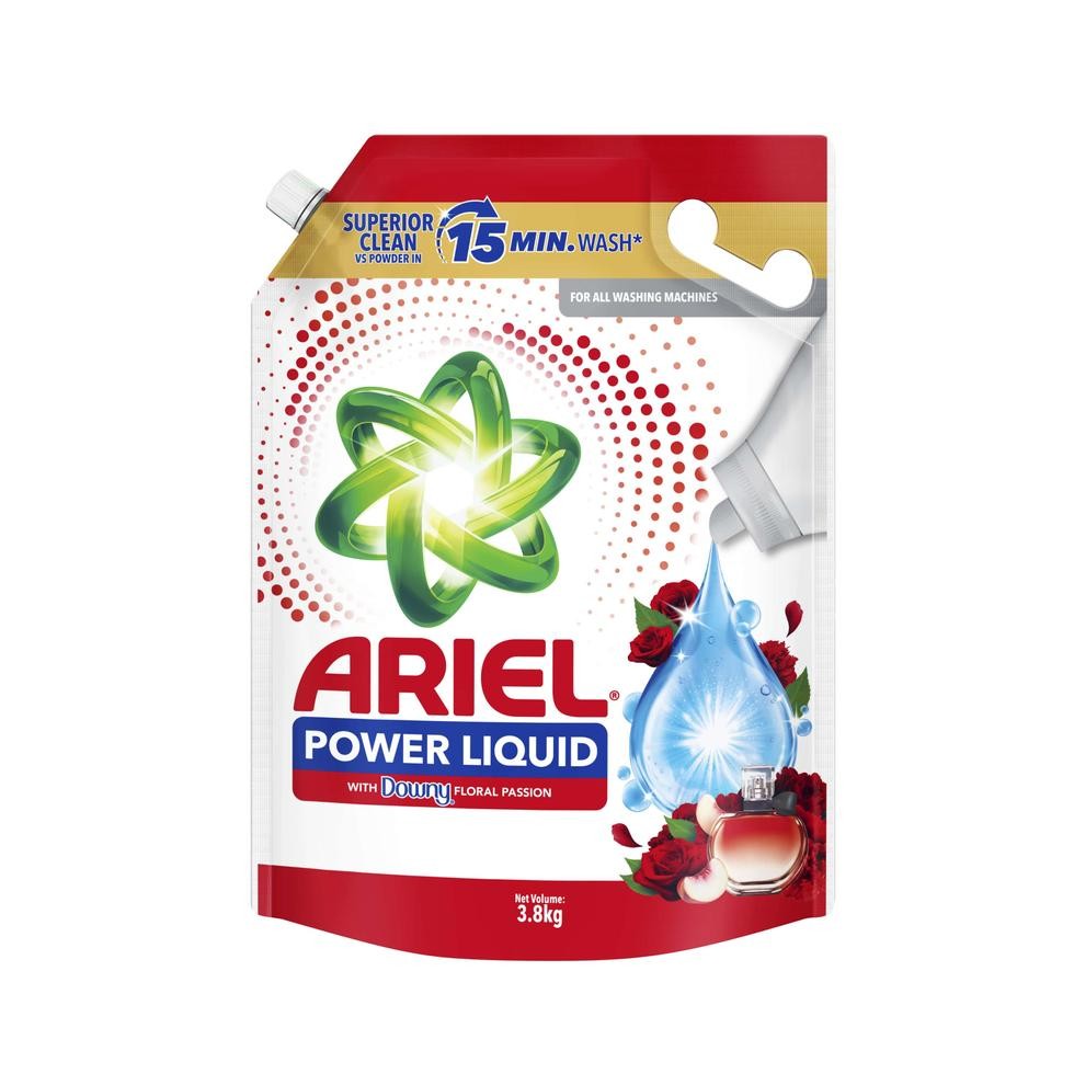 Ariel Power Liquid With Downy Floral Passion 3.8Kg | Shopee Philippines
