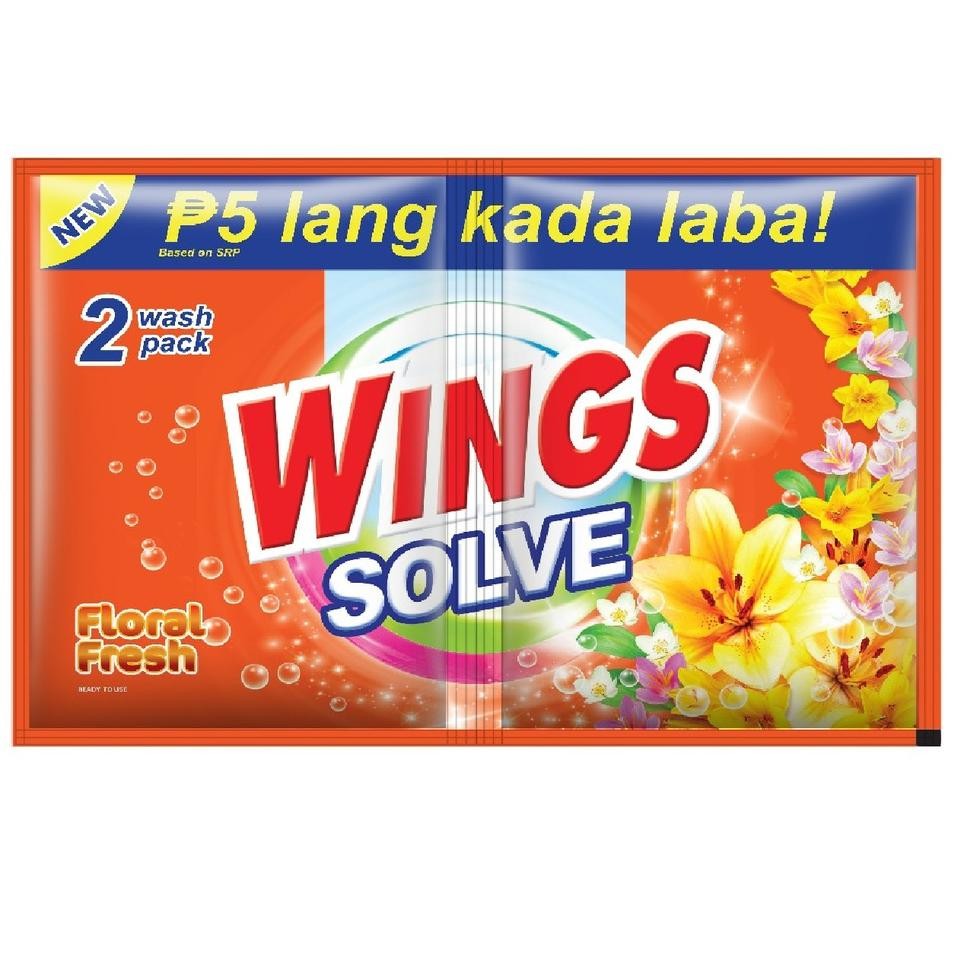 Wings Solve 2X Wash Pack Floral Fresh 100gx6s | Shopee Philippines