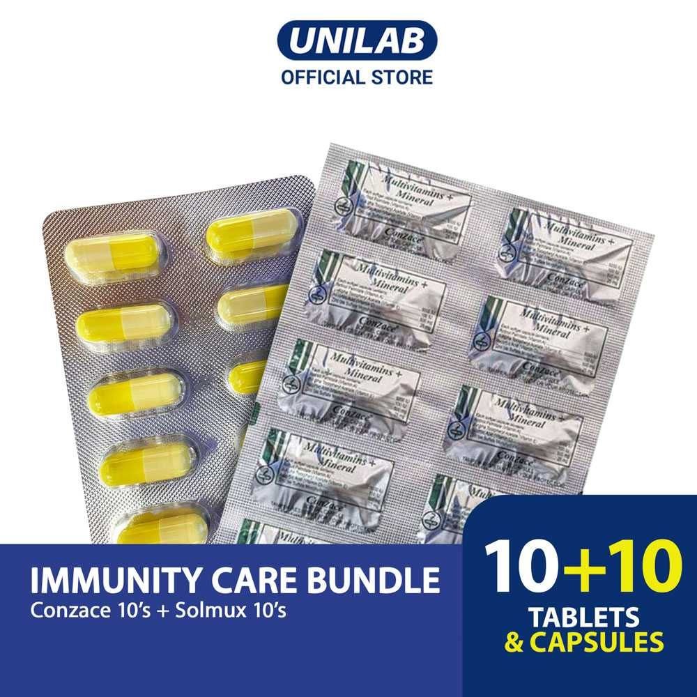 Immunity Care Bundle 3 (Conzace 10 + Solmux Cap 10s) | Shopee Philippines