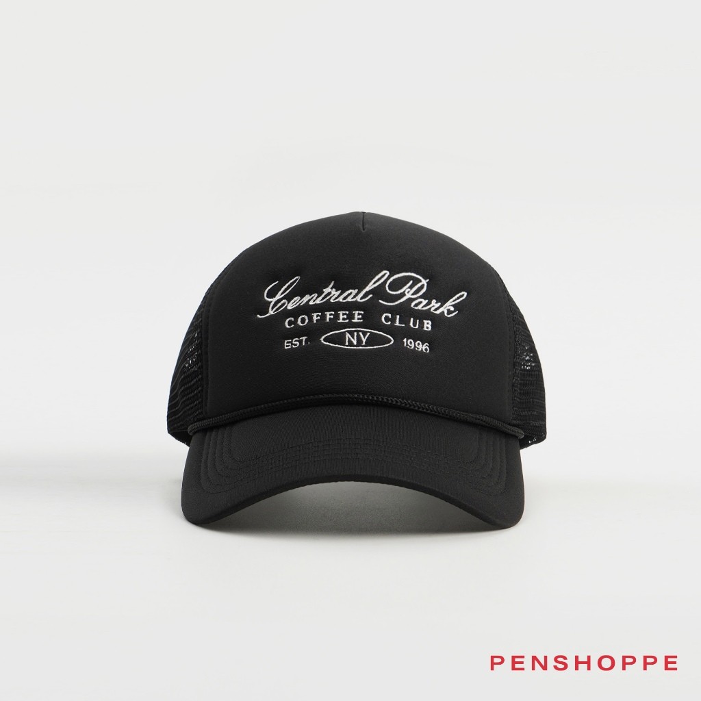 Penshoppe Varsity Cap With Flat Embroidery For Women (Black) | Shopee ...