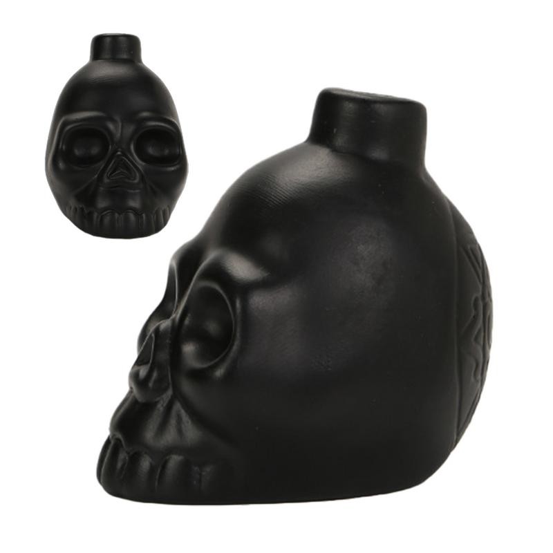 웃Creepy Death Whistle Black Skull Screaming Aztec Death Whistle Black ...