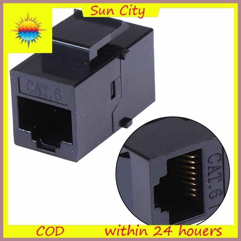 10Pcs*C@RJ45|ae|Connector|Fo(Jack}Xk)Cat6}Jb)Extension}Tw)Coupler}dJ ...