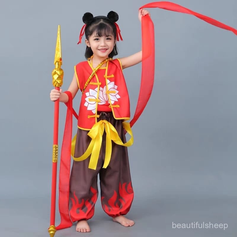 1O2I Nezha Cos Clothes Nezha Cosplay Full Set Boys And Girls