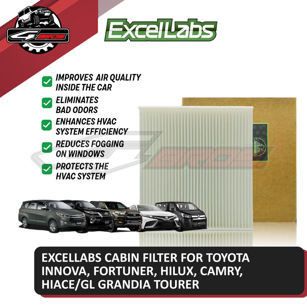 Cabin Filter for Toyota Innova,Fortuner,Hilux 2016, Camry 2018, Hiace ...