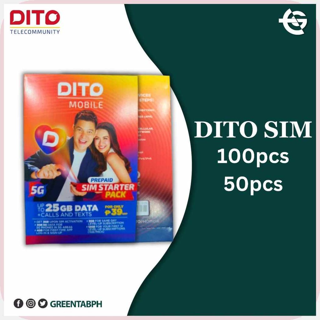 DITO+Ez-SIM]E)WHOLESALE>vq}PRICE>pT}100pcs>h}and>j}50pcs | Shopee ...