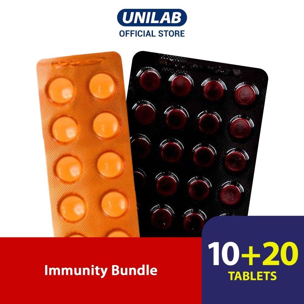 Unilab - Immunity Bundle (Ascorbic Acid 10s + B-Complex 20s) | Shopee ...